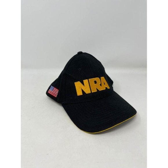 Accessories | Mens Adjustable Black And Yellow Nra Usa Hat Cap | Poshmark